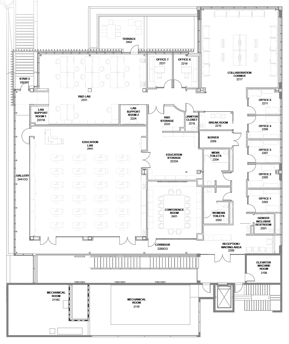 Rosenfeld Hall Map | Simulation Center